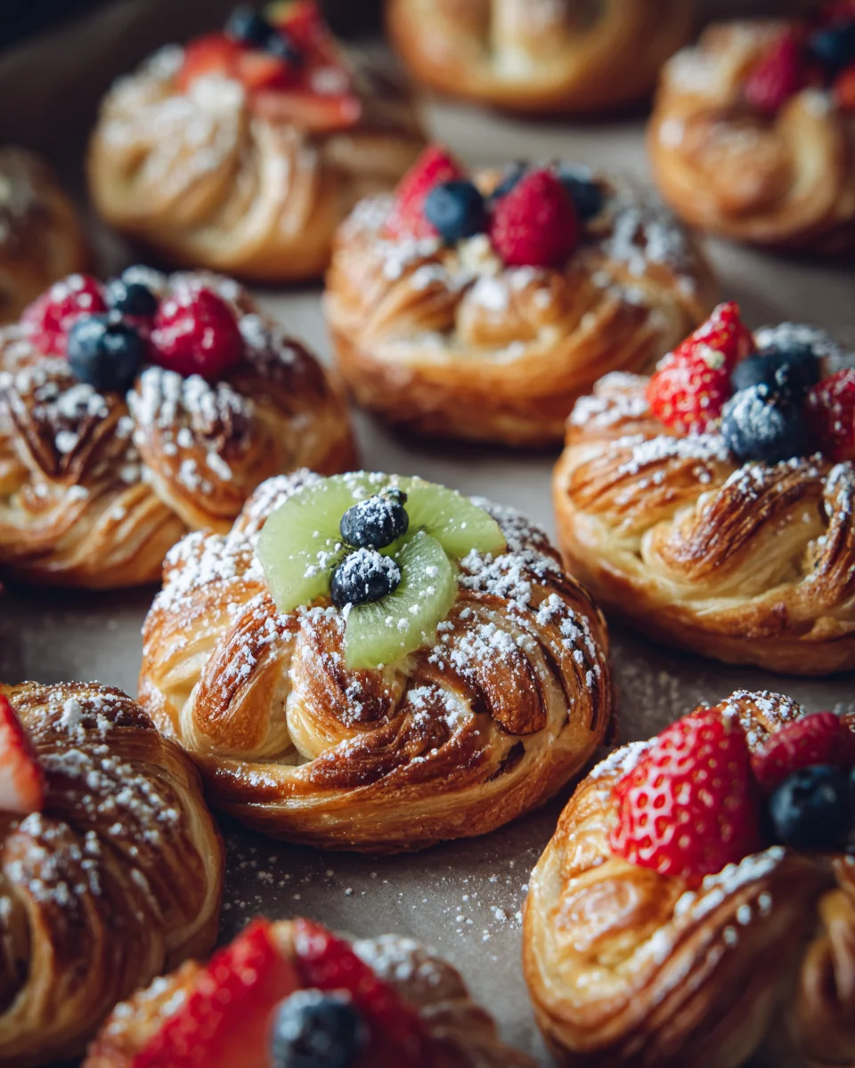Delicious Fruit Danish Pastries Recipe: Homemade & Flaky