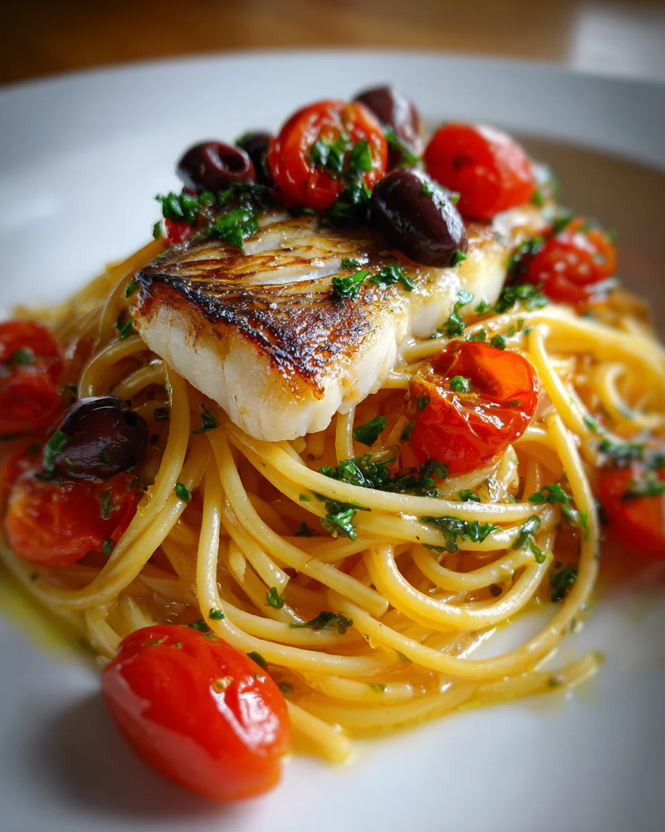 Spicy Fish and Olive Spaghetti Recipe – Mediterranean Flavor